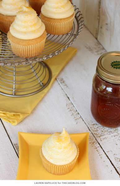 Honey Cupcakes with Honey Cream Cheese | The Cake Blog