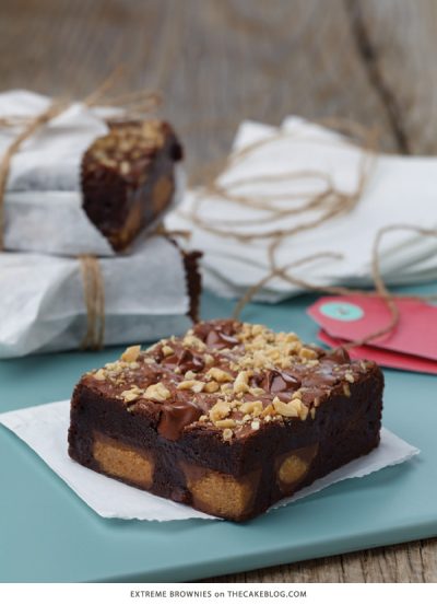 Extreme Peanut Butter Cup Brownies | The Cake Blog